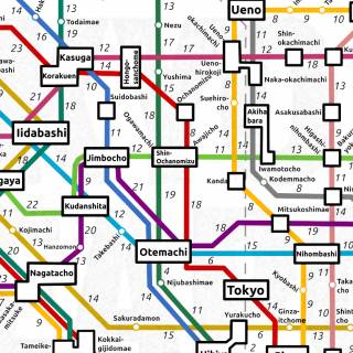 The Tokyo Subway Map by Walking Times | Tokyo Cheapo
