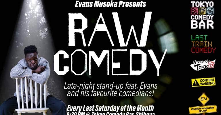 Evans Musoka Presents RAW COMEDY, Dec 31, 2022 | Tokyo Cheapo