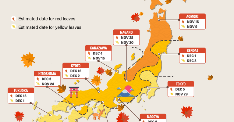 Japan Fall Foliage Forecast 2024: Updated | Japan Cheapo