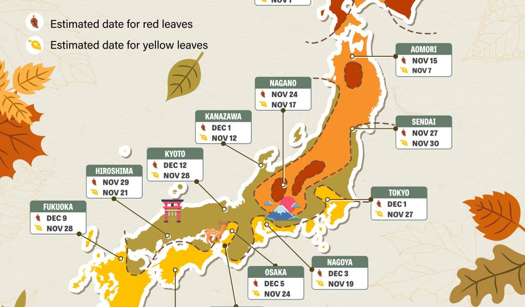 Japan Fall Foliage Forecast 2025 — Updated | Japan Cheapo
